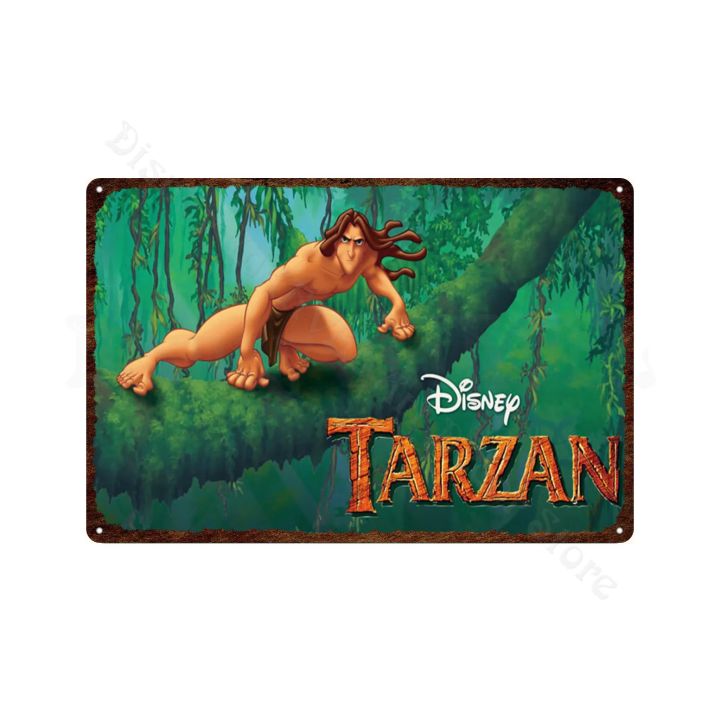 Disney Tarzan Metal Poster Classic Disney Animated Films Vintage Tin ...