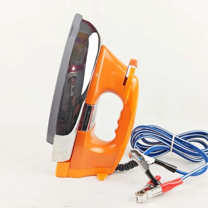 Professional DC 12 Volt Solar Dry Iron Steam Household Iron | Daraz.pk