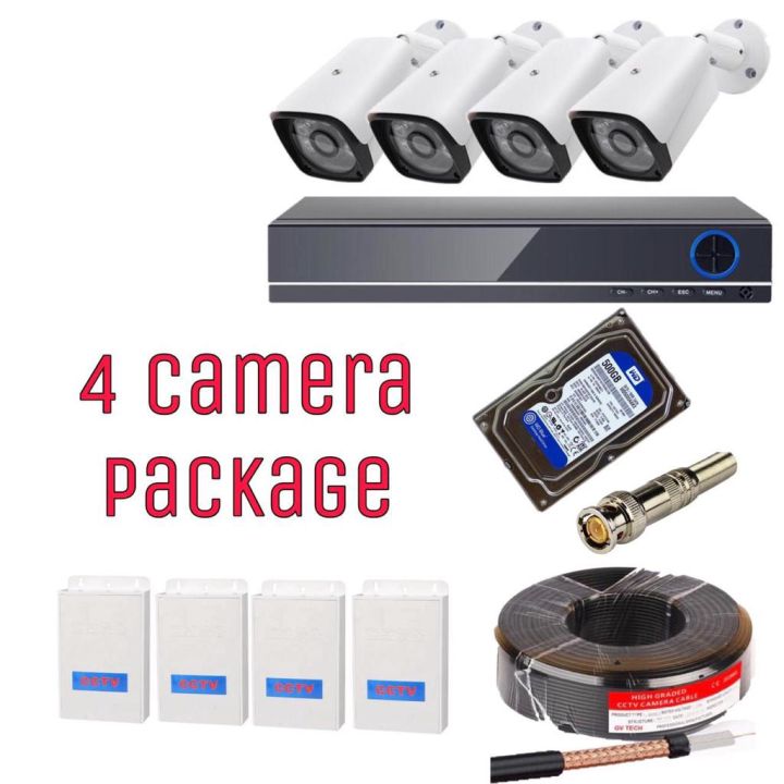 4Hd Security Camera Complete Set | Daraz.lk