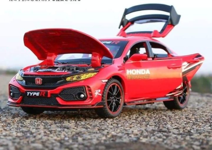 Honda Civic Type R Car Model Alloy 1:32 Diecast Cars Model Car Toy ...