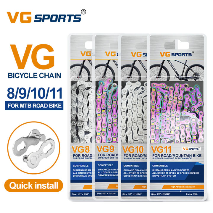 VG Sports MTB Bicycle Chain 6 7 8 9 10 11 12 Speed Velocidade 8s 9s 10s 11s 12s Mountain Road ...