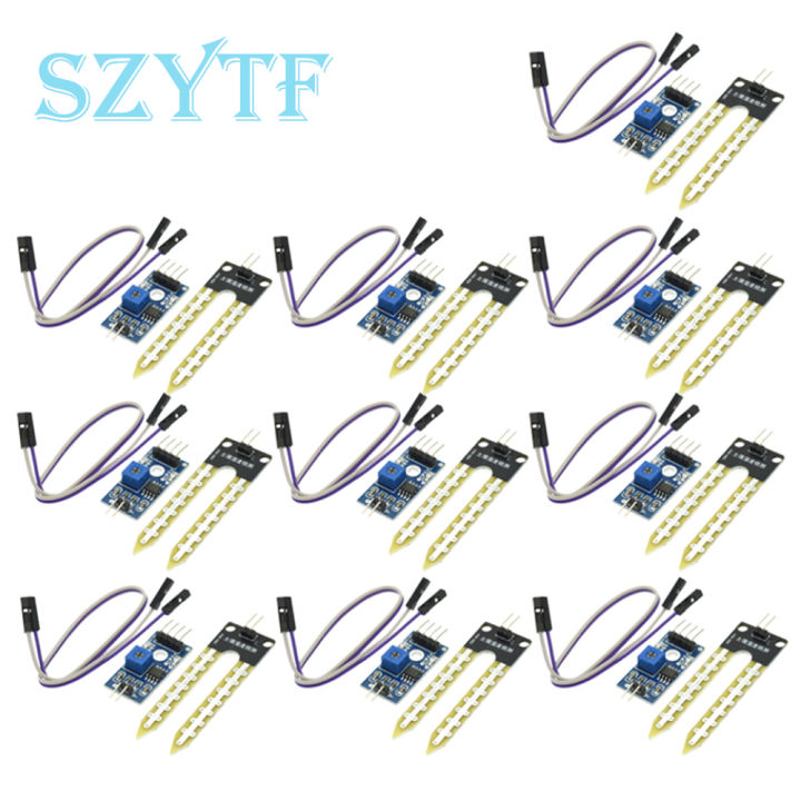 1-10pcs LM393 Soil Moisture Hygrometer Detection Humidity Sensor Module ...