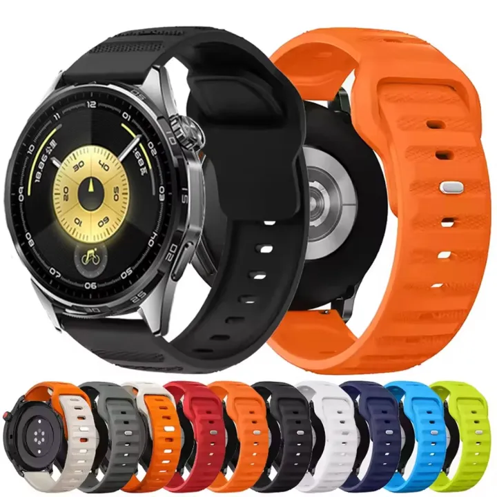 20mm 22mm Silicone Band For Huawei Watch GT6 GT6 Pro/GT5 4 3 42 46mm ...
