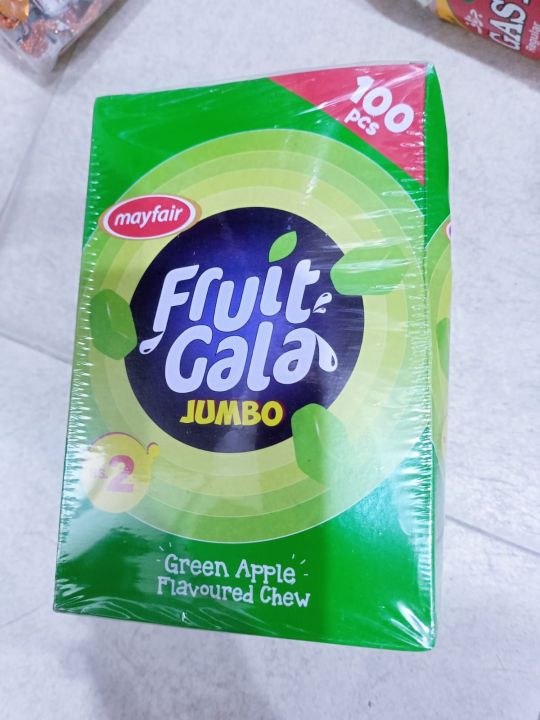 Fruit Gala Candy 100Pcs- Green Apple Flavoured | Daraz.pk