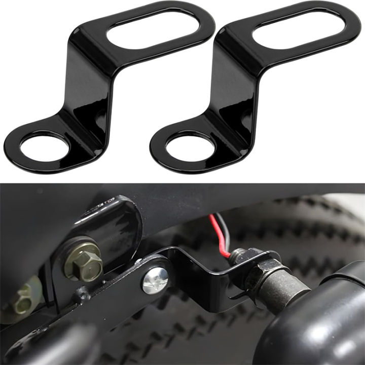 1/2Pair Motorcycle Lamp Brackets Turn Signal Light Lamp Mount Headlight ...