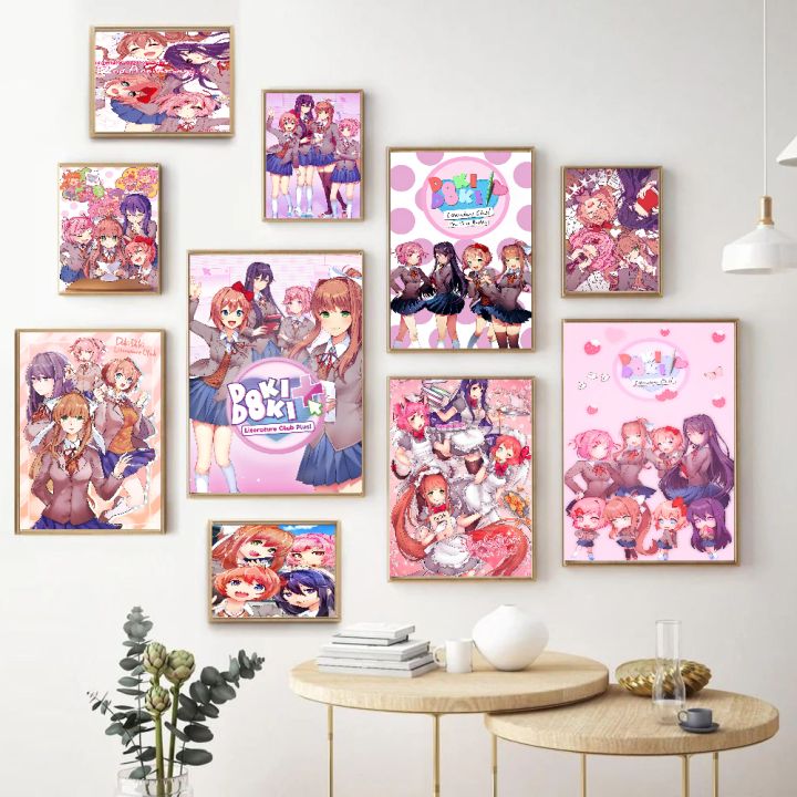 D-Doki Doki Literature Club Classic Movie Posters Fancy Wall Sticker ...