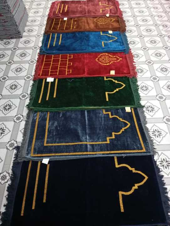 Turkish Style Prayer mat - Jae namaz - Velvet Musallah - Large size ...
