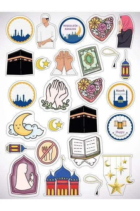25 islamic stickers for notebooks laptop mobile phones | Daraz.pk