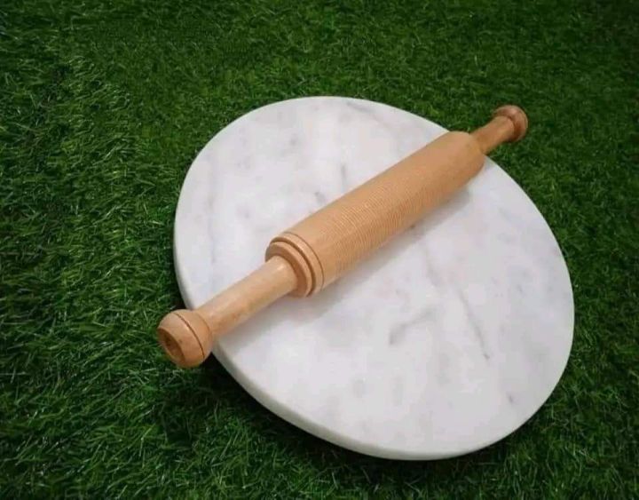 Round Marble Stone/Pathor Roti/Ruti/Parata/Luchi Maker with Belon ''১০০ ...