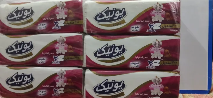 Pack of 6 Unique tissues, Perfumed, Silky soft 2 ply 300 tissues each ...
