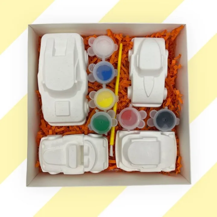 Car Toys Painting Kit With Acrylic Paint set / Toys kids /Diy Painting ...