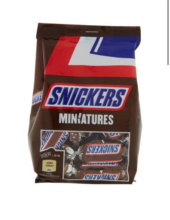 SNICKERS Miniatures – Bite-Sized Chocolate Bars (165g) | Daraz.pk