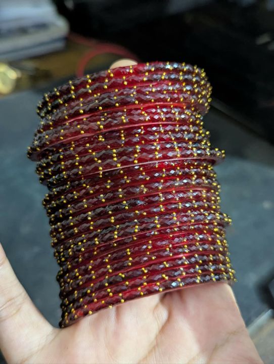 Beautiful Indian Kacher Churi (1 box e 6 dorzon thake ak box ৳1600 ...