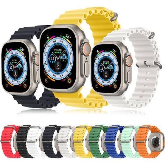 Ocean Silicone Strap for Ultra 8 Smartwatch 42mm49mm | Daraz.pk
