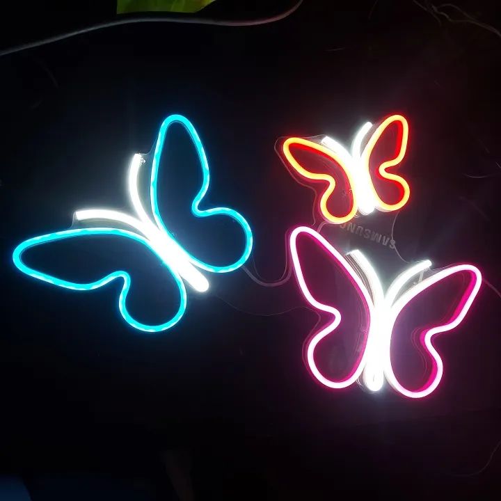 Customized Neon Light Butterfly Set of Three / Beautiful Neon for your ...