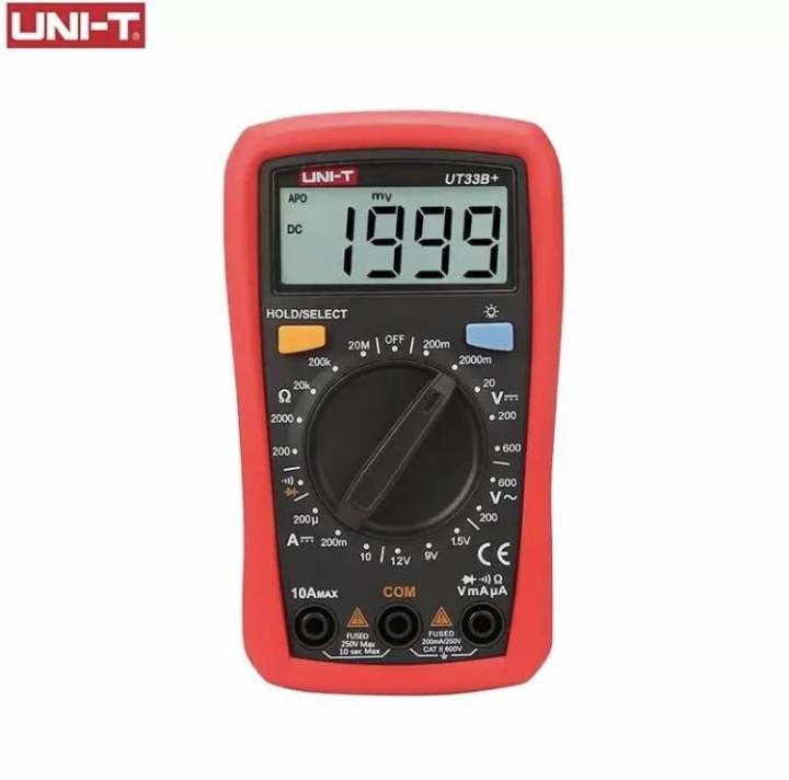 UNI-T UT33B+ Digital Multimeter - Auto Backlight Off - Loud Buzzer ...