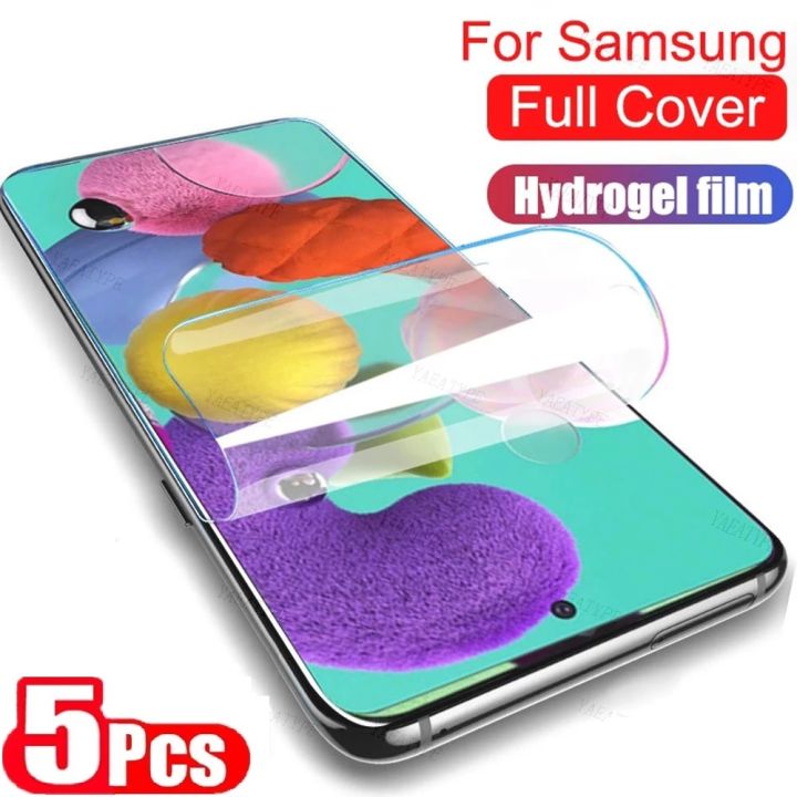 5PCS Hydrogel Film For Samsung A55 A35 A25 A15 S23 FE S20 S22 S21 S24 Plus Ultra M15 M14 F15 ...