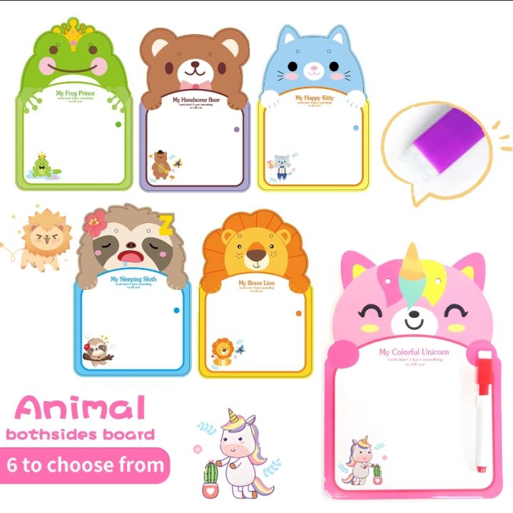 Baby Writing Pad Includes A Pen Cute Animal Shapes Handwriting Is ...