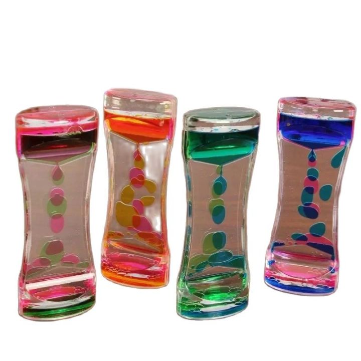 Liquid Motion Bubbler Timer Pack of Colorful Hourglass Liquid Bubbler ...