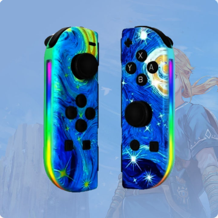 Joy Controller BT 5.2 RGB LED Switch L/R Joypad for Switch/Lite/Oled ...