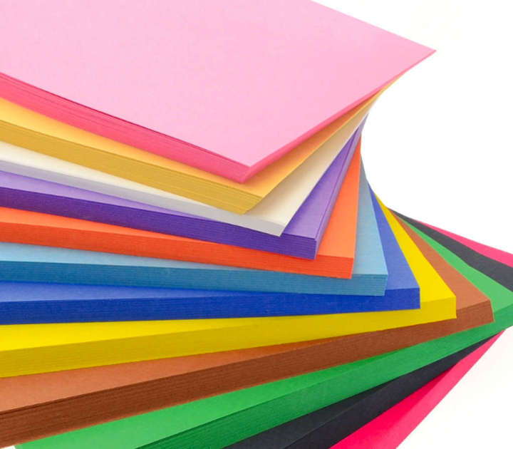 Color Paper A4 70gram( 50 and 100 sheets multicolor) | Daraz.pk