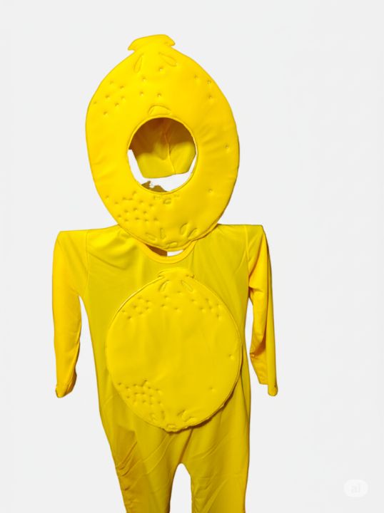 Kids Lemon Slice Costume – Yellow Citrus Fruit Fancy Dress for School ...