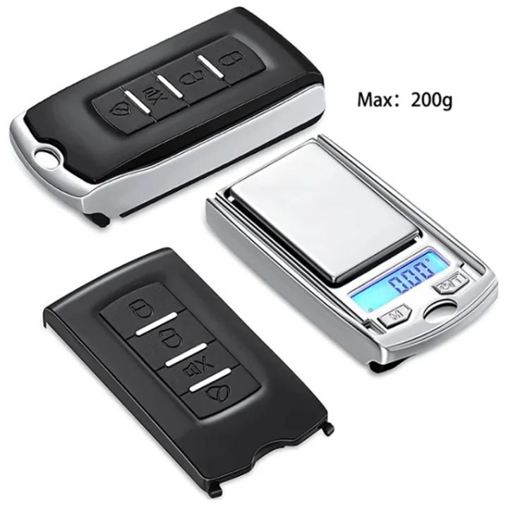 Protable 200g/100g 0.01g Precision Portable Car Key Shape Mini Digital ...