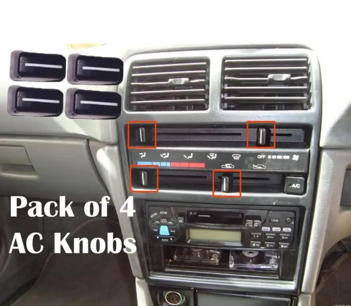 Pack of 4 AC Knobs (Ac Nobs) - Suzuki Cultus - AC Button for Car - AC ...
