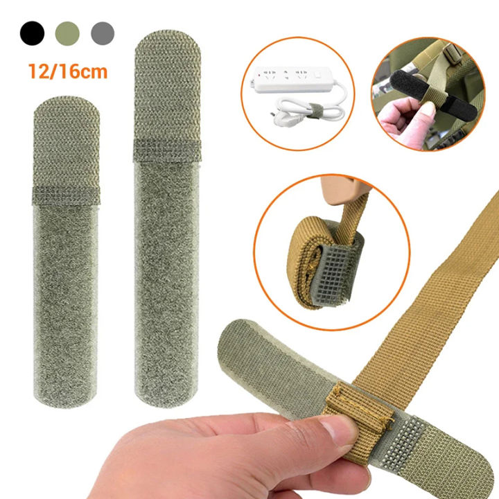 10pcs Nylon Straps Cable Ties Strap Webbing Organizer Fix Hook Loop ...