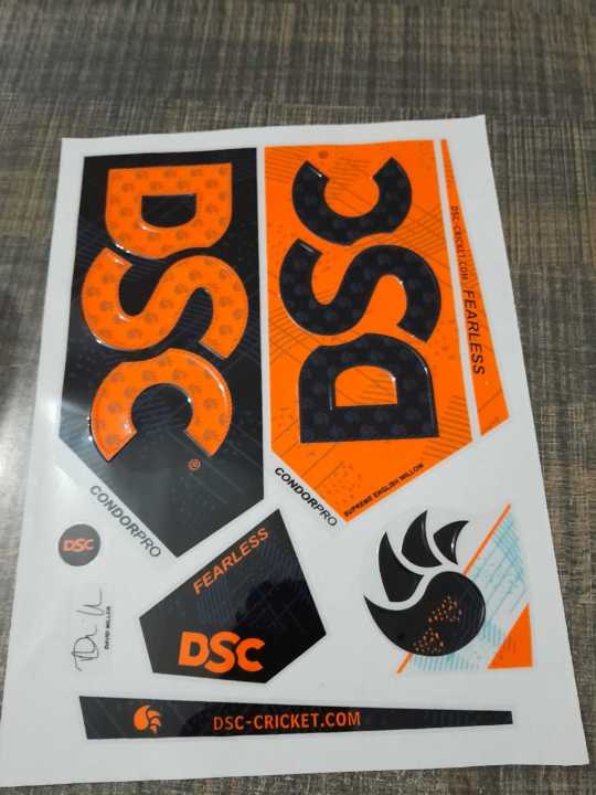 2024 Edition DSC 3D Embossed Cricket Bat Stickers | New Version 2024 ...