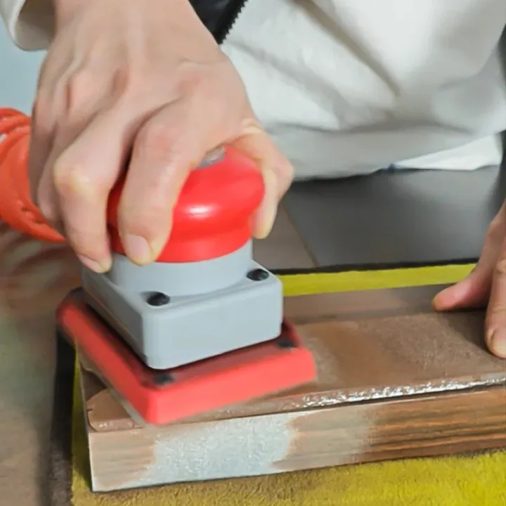 Pneumatic grinder small square dry grinding head putty polishing ...