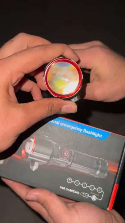 USB Rechargeable Zoomable LED FLASHLIGHT TORCH - Original 1KM Range ...