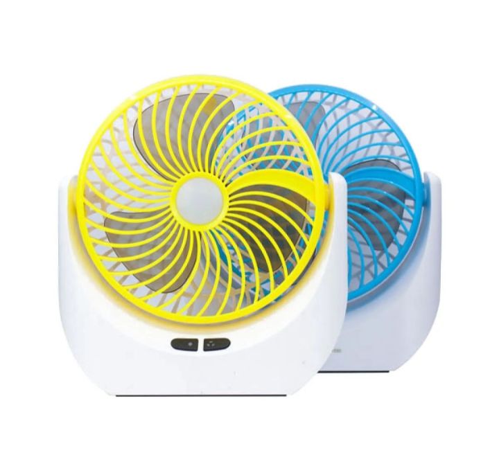 Lithium rechargeable mini table fan with LED light-1880 | Daraz.com.bd