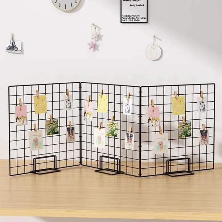 Heavy-duty Foldable Iron Mesh Display Rack for Kindergarten Artwork ...
