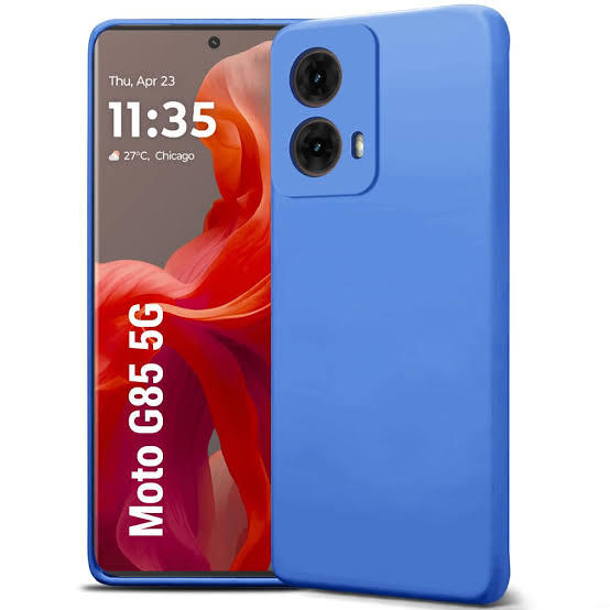 For Motorola G85 5g Back Cover Matte Simple Solid Color Soft Silicone ...