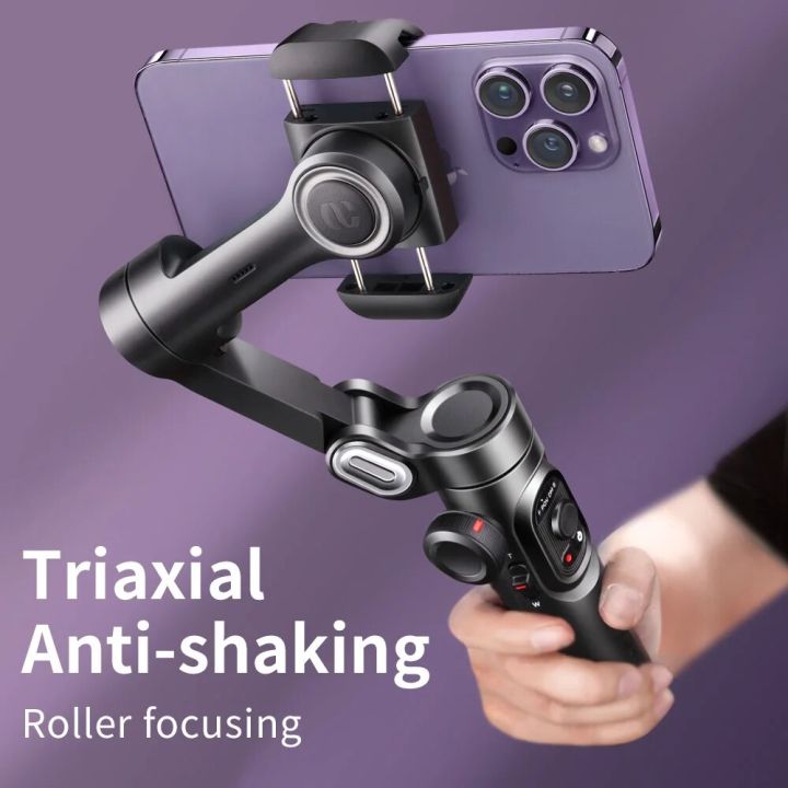 3-Axis Gimbal Stabilizer for Smartphone Foldable Handheld Phone Video ...