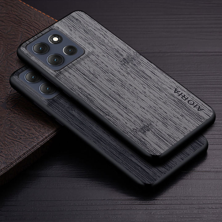 Case for Motorola Moto G86 G56 Power bamboo wood pattern Leather phone ...