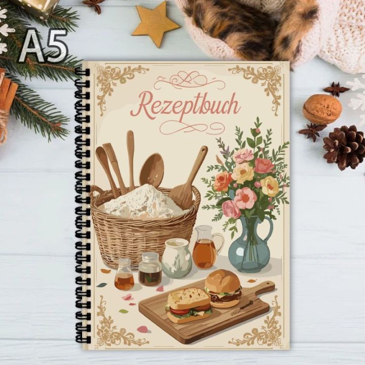 Spiral Binding Recipe Notebook,High Quality Paper,Home Chef Cooking ...