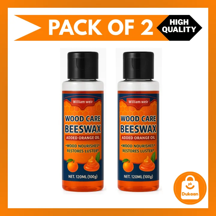 (2 Pack) William Weir Wood Care Beeswax 100ml - Original UK Formula ...