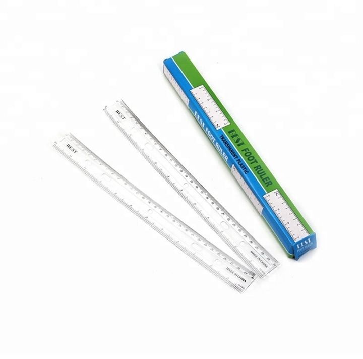 Clear 12" High Quality Ruler for schools /preschools | Daraz.lk