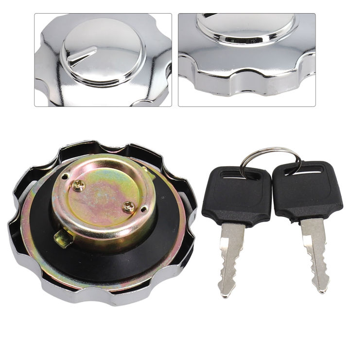 Universal Aluminum Alloy Motorcycle Locking Fuel Cap ATV Gas Fuel Tank ...