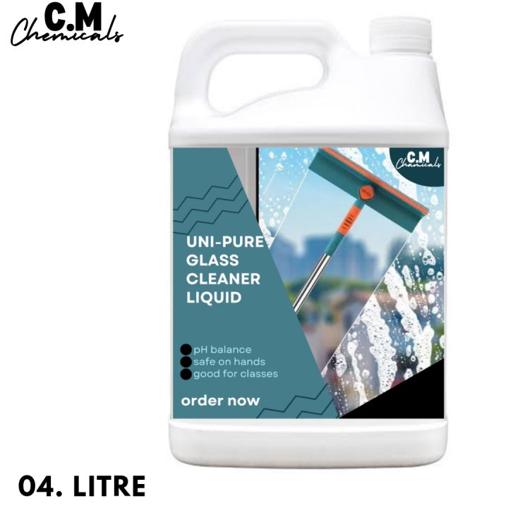 Uni Pure Glass cleaner Liquid 4 Litre Cane Different fragrance And ...