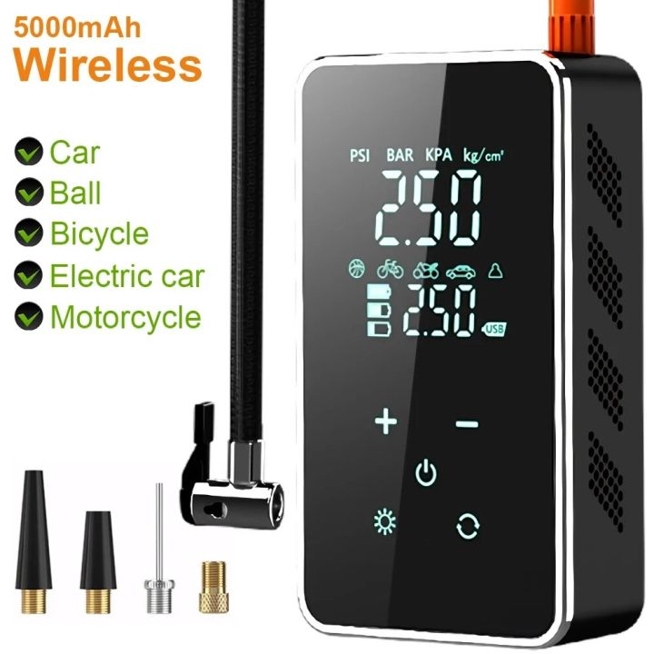 Wireless Air Pump 150psi Touch Screen Portable Electric Tire Inflator ...