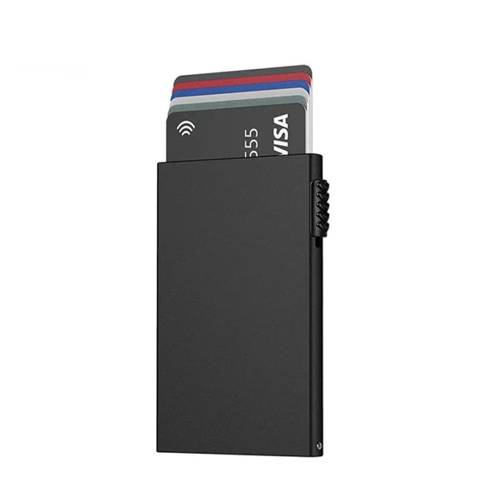 Smart Wallet Credit Card Holder Metal Thin Slim Men Women Wallets Pop ...