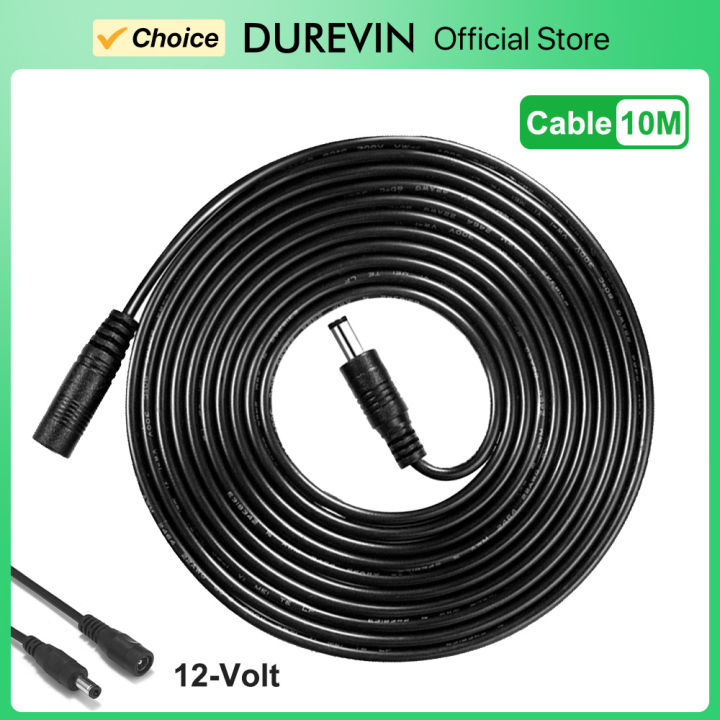 6 Meters/32.8ft Length DC 12V Power Adapter 10m Extension Cable For ...