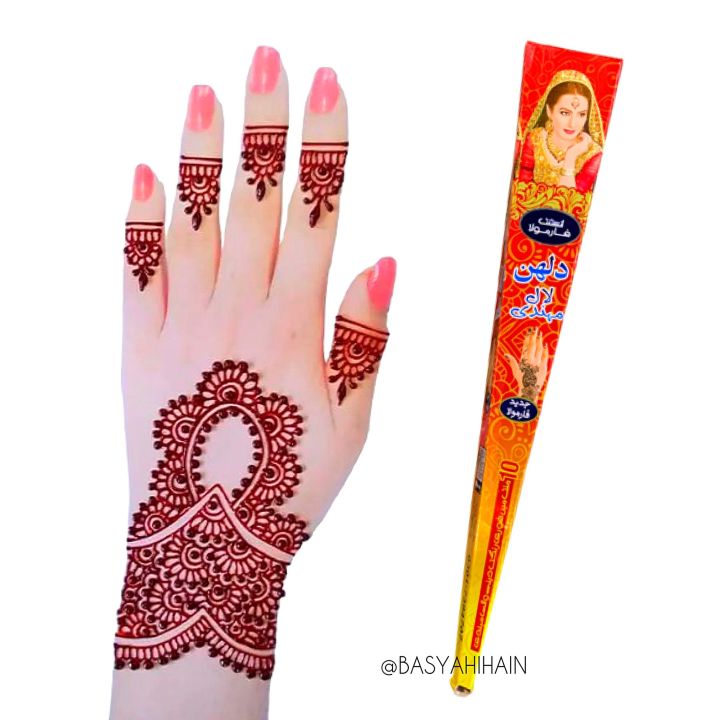 Bridal Cone Mehandi Long Lasting Water Proof Henna Cones 100% Color ...