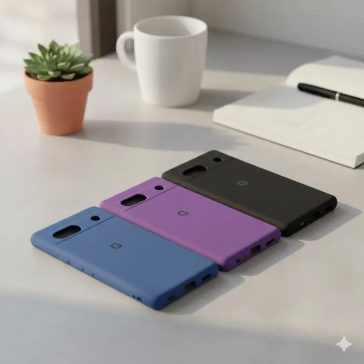 Google Pixel 7A A+ Quality Back Cover Multicolour Soft Official Case ...