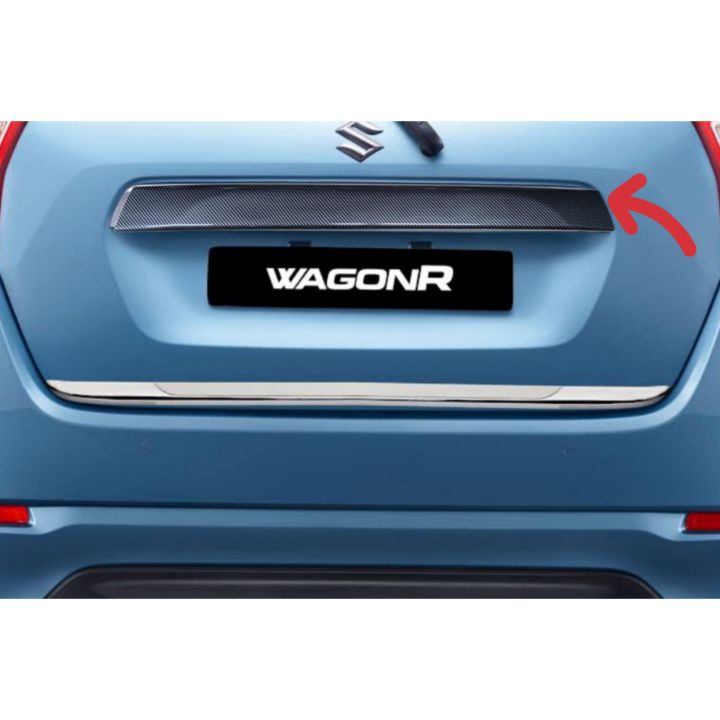 Suzuki Wagon R Rear Carbon Fiber Trunk Garnish | Daraz.pk