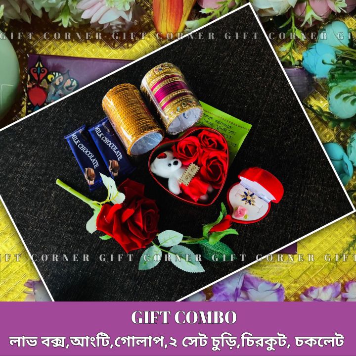 Love Combo Gift package with Love gift , and Chocolatel, For Girl ...