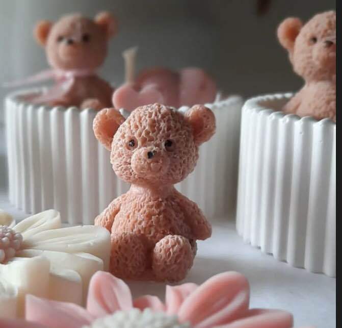 Cute Mini teddy bear scented candle | Daraz.pk